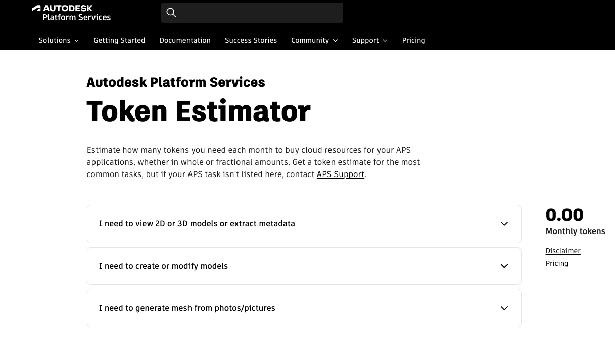 Introducing The New Token Estimator Tool From APS Autodesk Platform Introducing The New Token Estimator Tool From APS Autodesk Platform