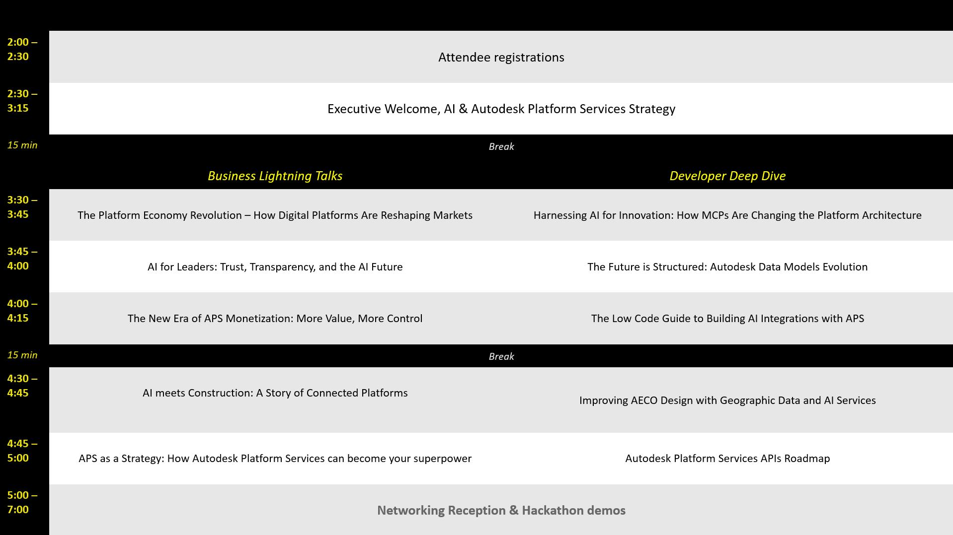 New this year! Join us for Platform Leadership Forum at AU 2025 in ...